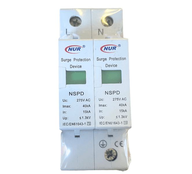 Din Surge Arrestor 2P 40Ka 275V - Home and Hardware depot