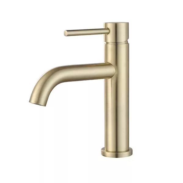 Stylet Short Body Gold Basin Mixer - Home and Hardware depot