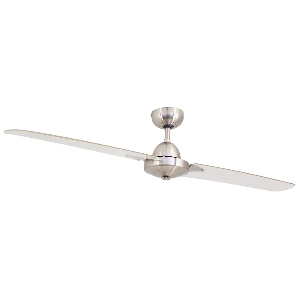 52' BMT Spinner Industrial Motor Fan Chrome 2 Blades Clear Acrylic ...