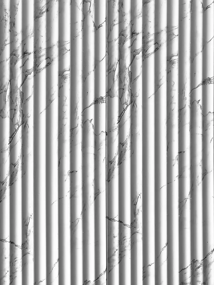 Italian White Wall Slat 2.4m (Per Length) - Home and Hardware depot