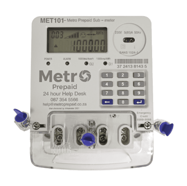 Metro Prepaid Sub-Meter (Single Phase 80A) - Home and Hardware depot