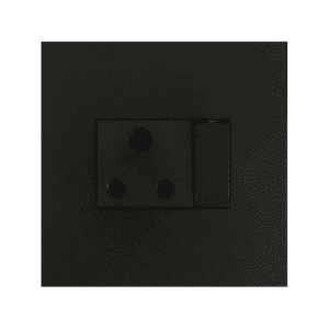 Single Socket 4x4 Black - Home and Hardware depot