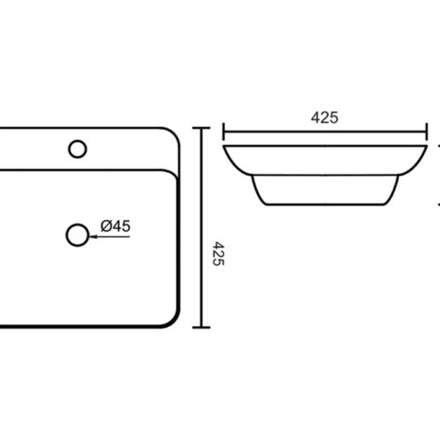 Bijiou's Ruse Freestanding Basin Plain. - Home and Hardware depot