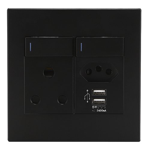 Modern Black Wall Switch Horizon - Home and Hardware depot