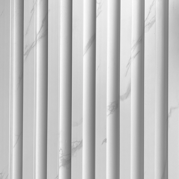 White Marble Wall Slat - Home and Hardware depot